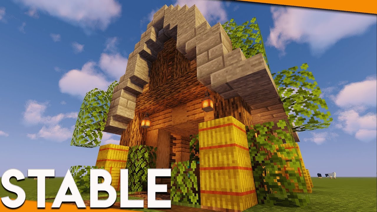 Minecraft: How to Build a Small Survival Horse Stable Tutorial ...