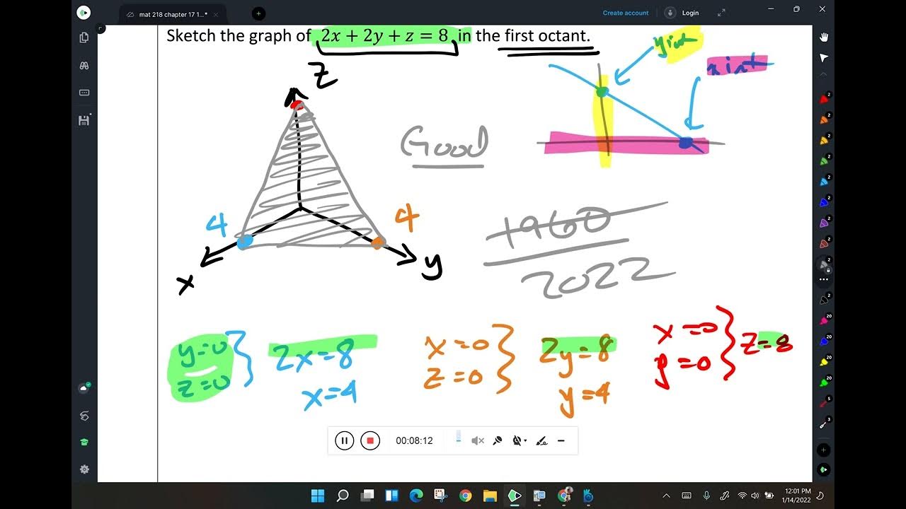mat 218 s 17 1 graphing planes 3d part 2 - YouTube