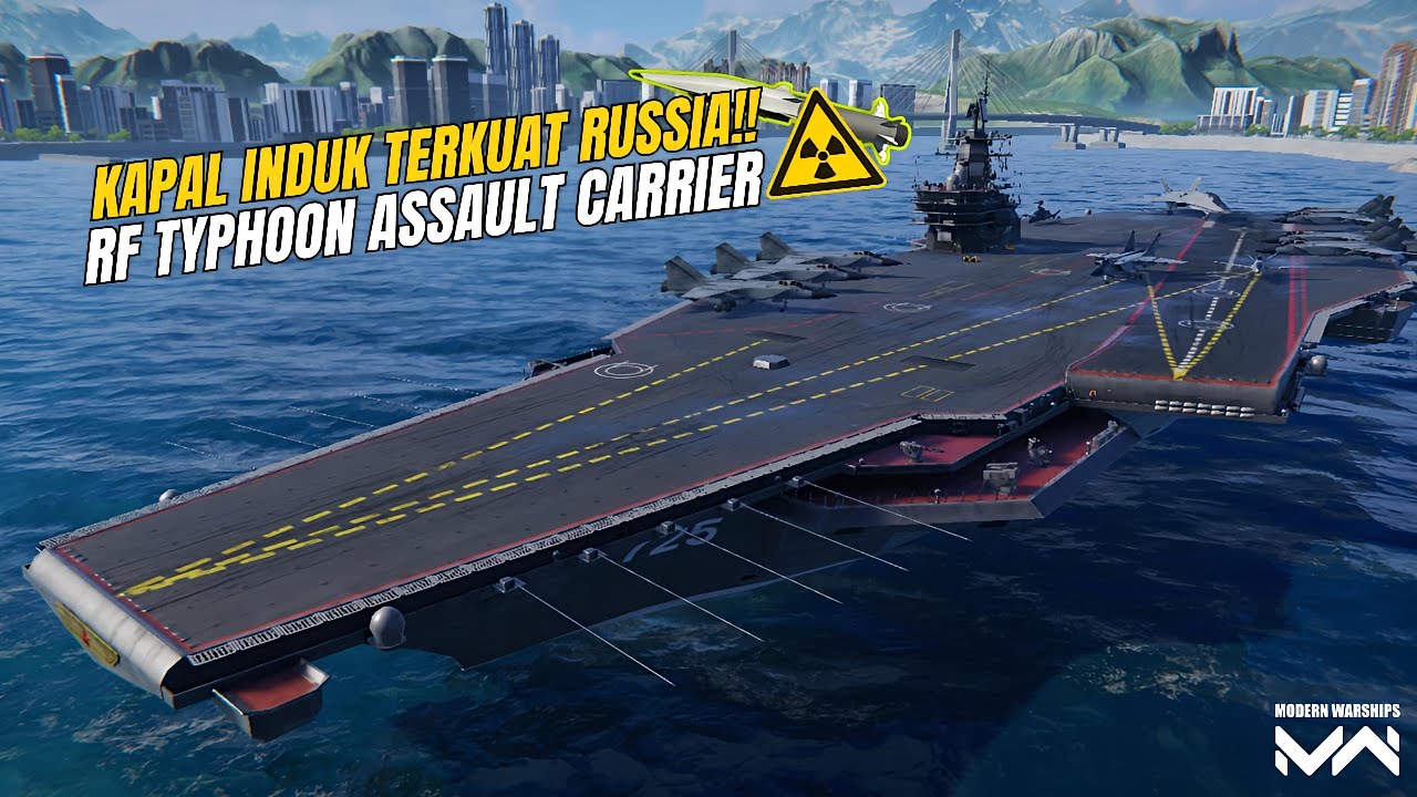 KAPAL INDUK TERKUAT RUSSIA AKHIRNYA RILIS!! RF TYPHOON ASSAULT CARRIER ...