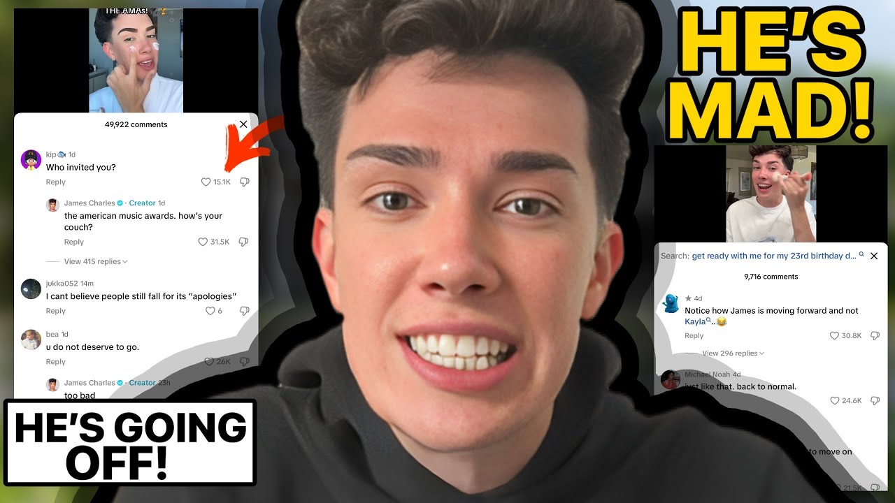 James Charles Fires Back At Haters - YouTube