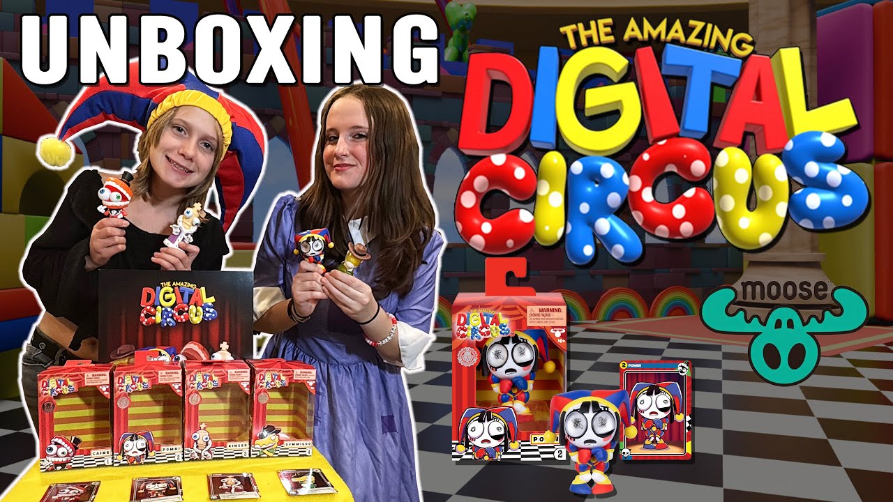 Unboxing The Amazing Digital Circus 4" Vinyl Figures MOOSE Toys GLITCH ...
