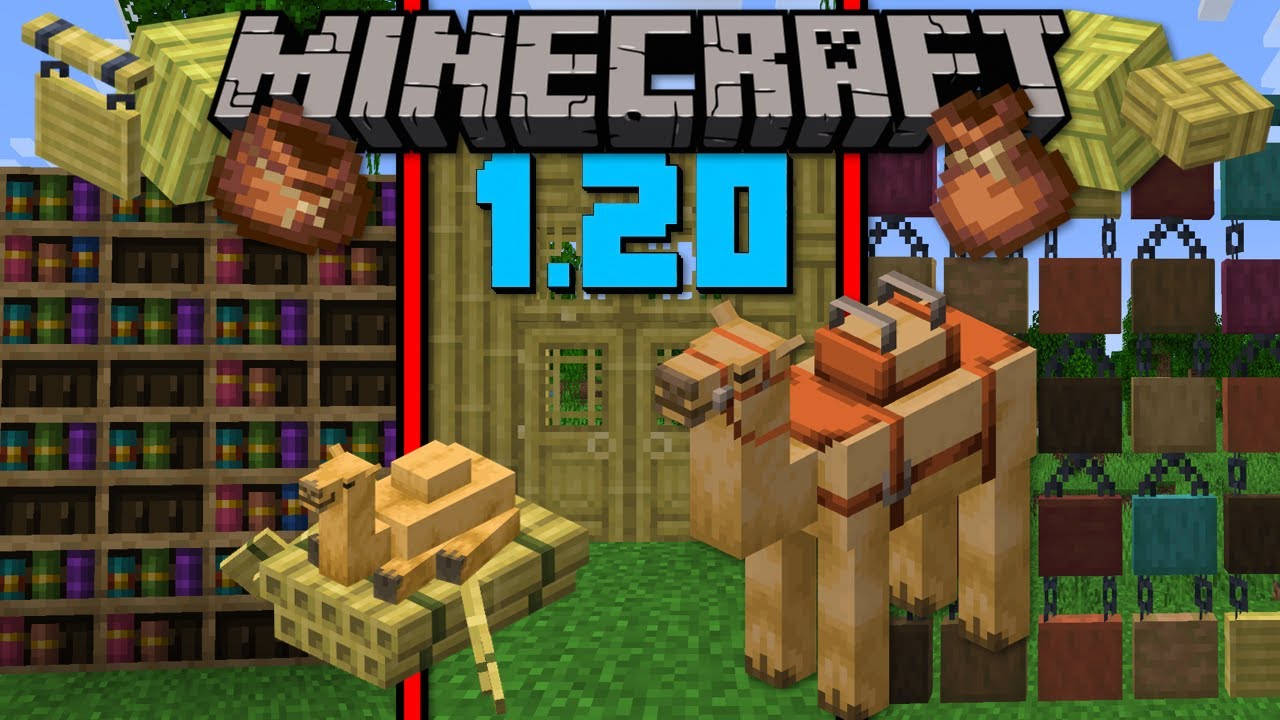 PIERWSZE NOWOŚCI DO MINECRAFT 1.20! WIELBŁĄD! BAMBUSOWE DREWNO ...
