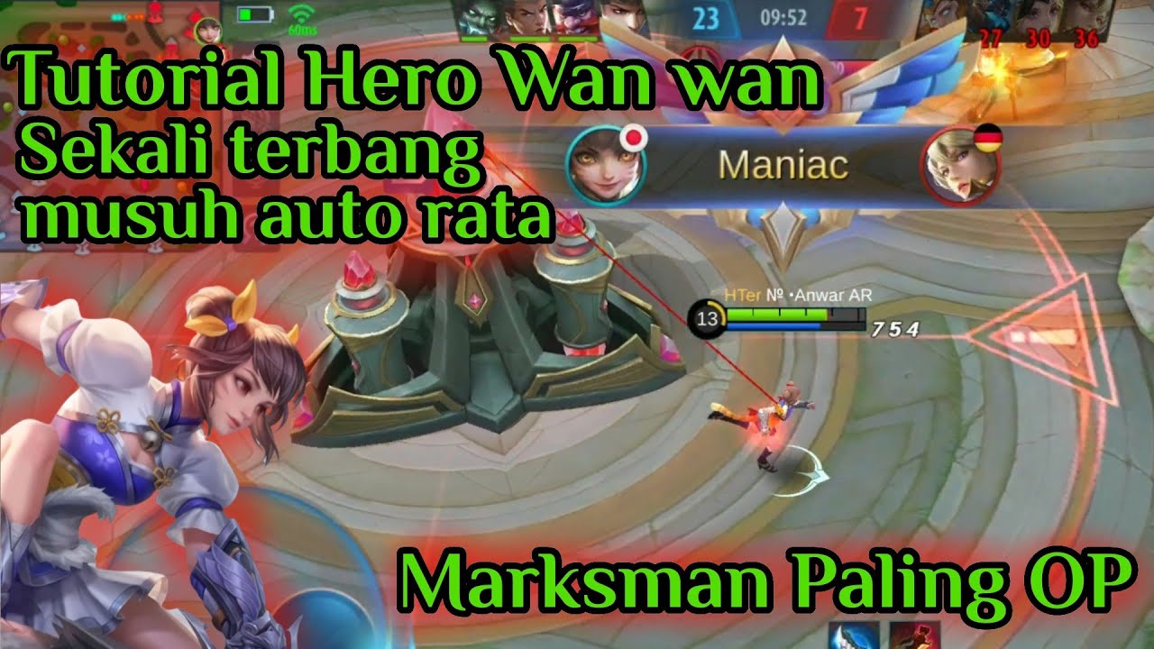 Tutorial Hero Wan Wan Sekali Terbang Musuh Auto Terbantai - YouTube