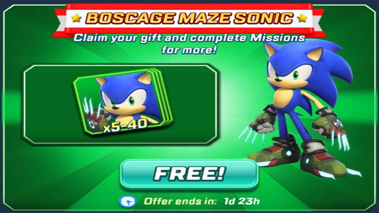 Sonic Forces - Boscage Maze Sonic New Character Event Free Cards and ...