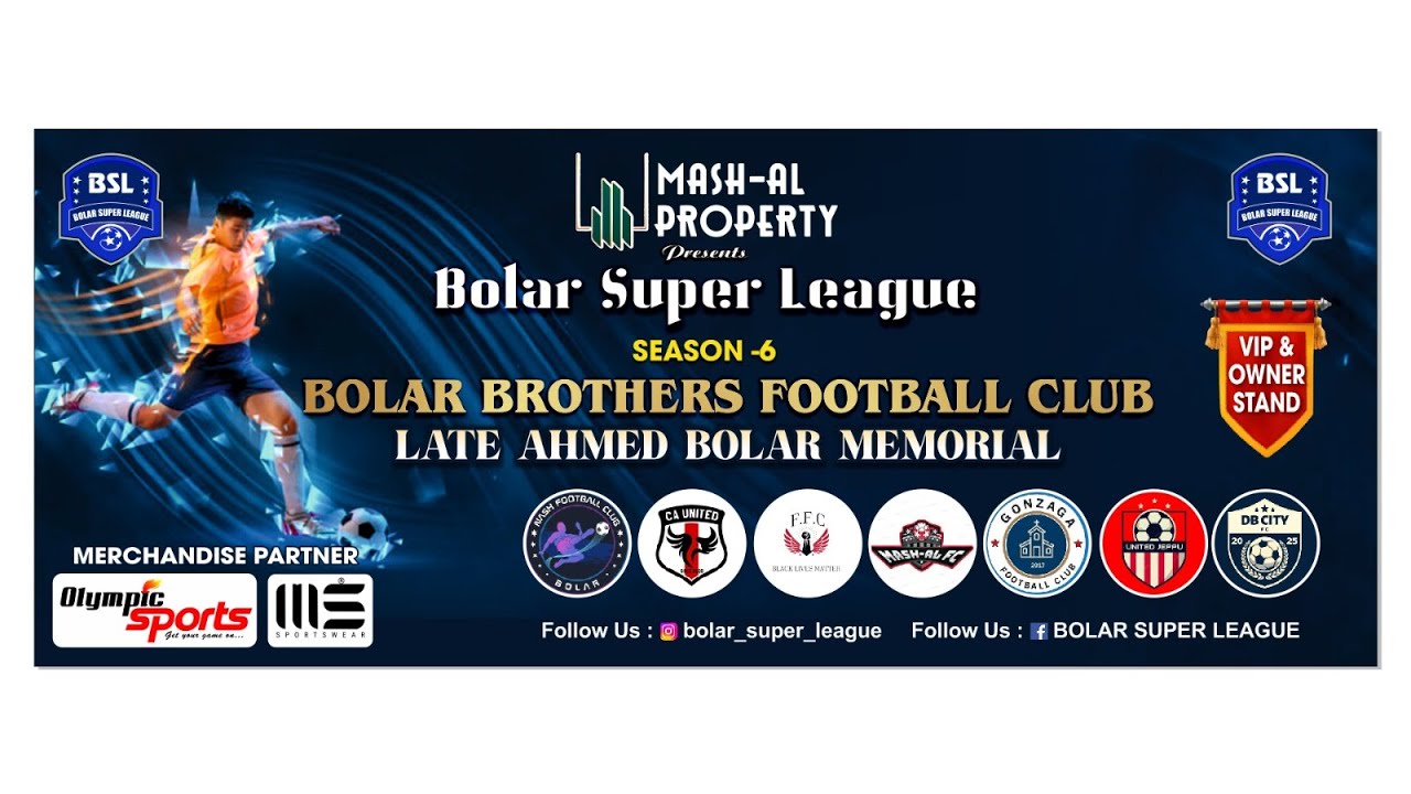 || MASH-AL PROPERTY - PRESENTS || BOLAR SUPER LEAGUE || SEASON 6 - 2024 ...