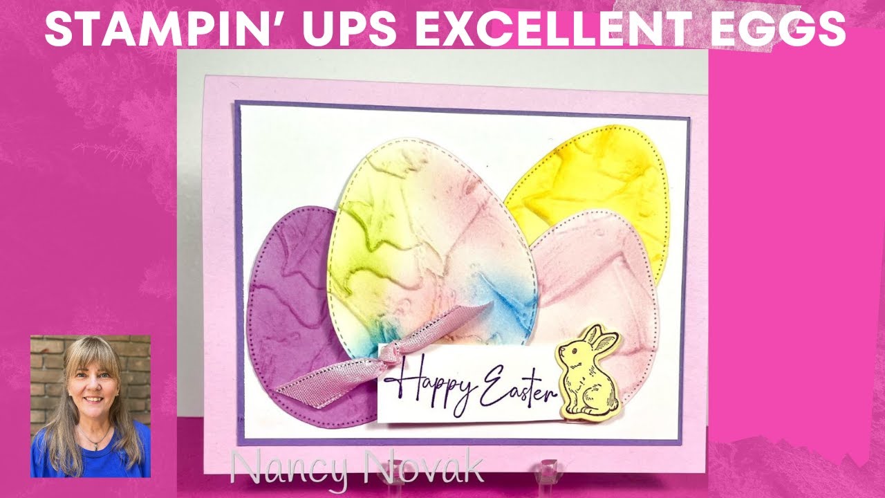 Colorful Easter Egg Card Tutorial | Using Painted Textures EF with Excellent Eggs Bundle# ...