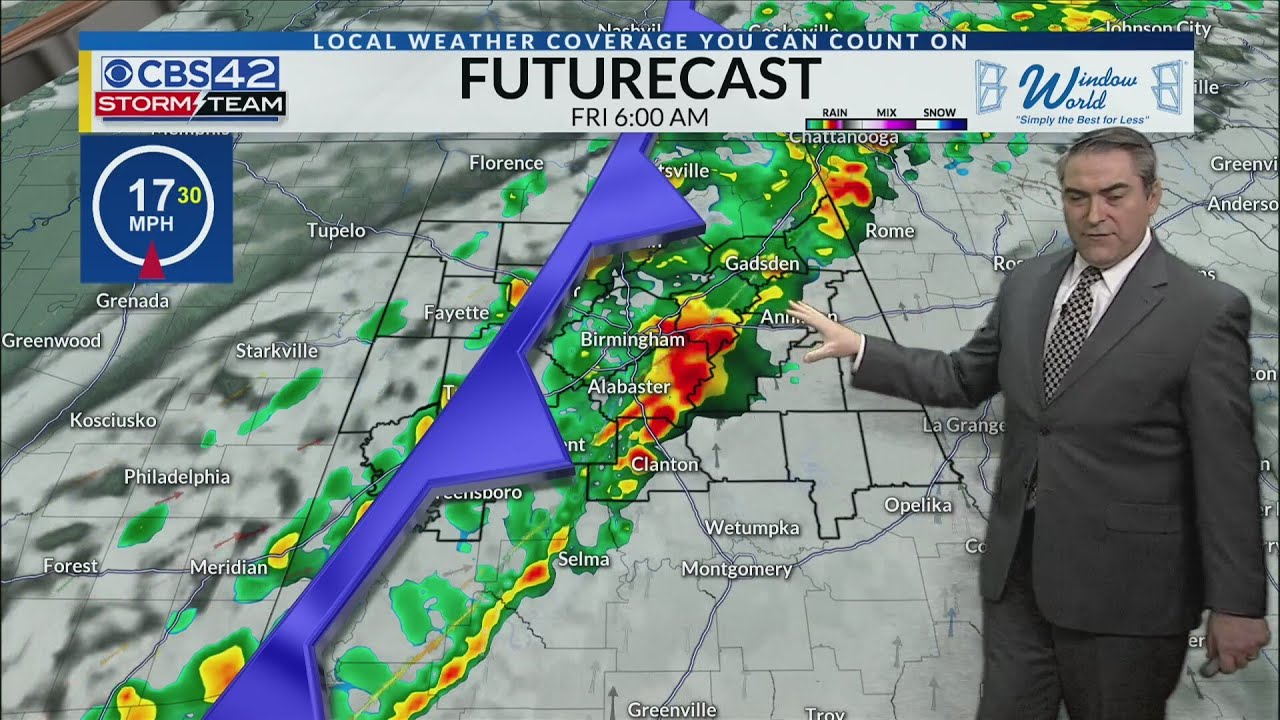 Milder Temperatures Return to Central Alabama - January 29th CBS 42 ...