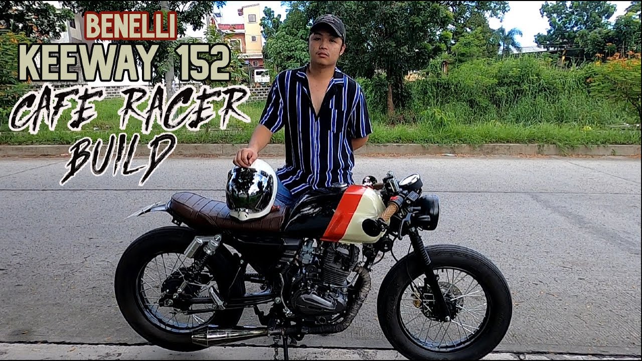 BENELLI KEEWAY 152 CAFE RACER BUILD || PART 2 || DE LAPSE MOTO - YouTube