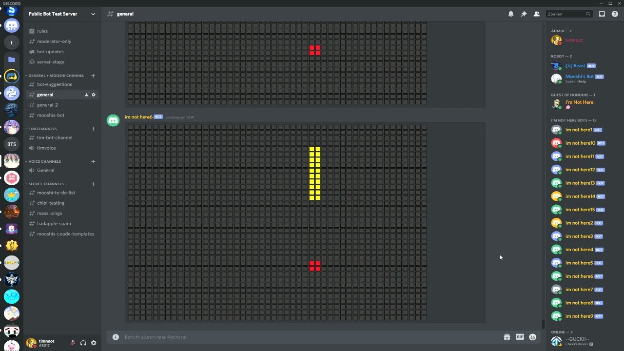 Playing snake in discord in realtime! - YouTube