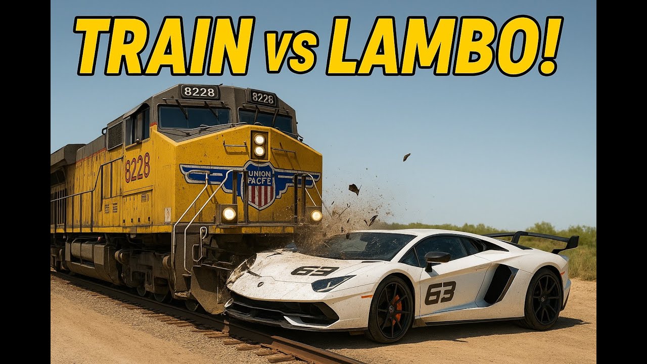 Train vs Lamborghini - YouTube