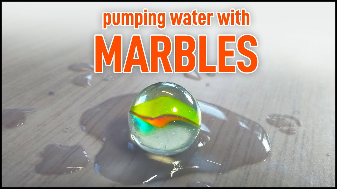 Water pump using marbles. How to make your own. - YouTube