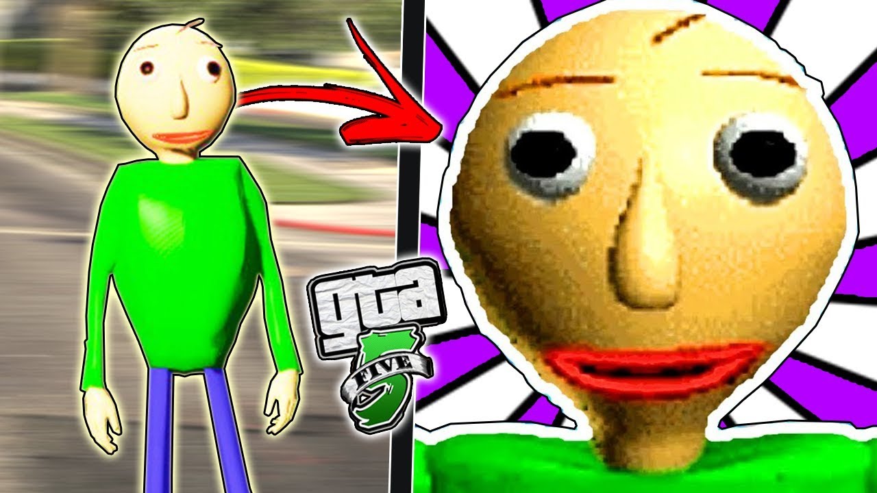 ENCONTREI o PROFESSOR BALDI no GTA 5 !! (Baldi's Basics no GTA V) - YouTube