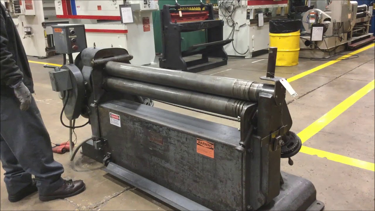 Used 4' x 12 ga. Reed Slip Roll, #27912 - YouTube