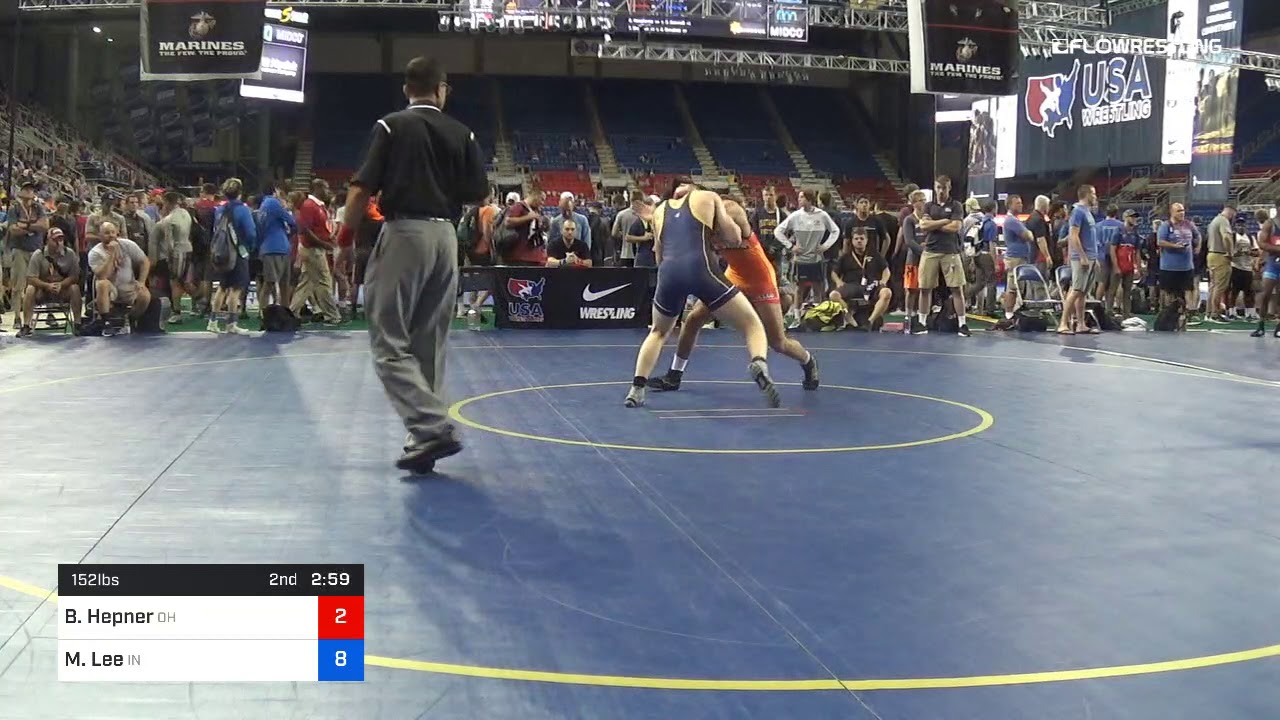 152 Lbs Rnd Of 32 Bryce Hepner Ohio Vs Matt Lee Indiana - YouTube