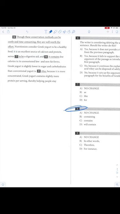 SAT Writing and Language & Grammar - YouTube