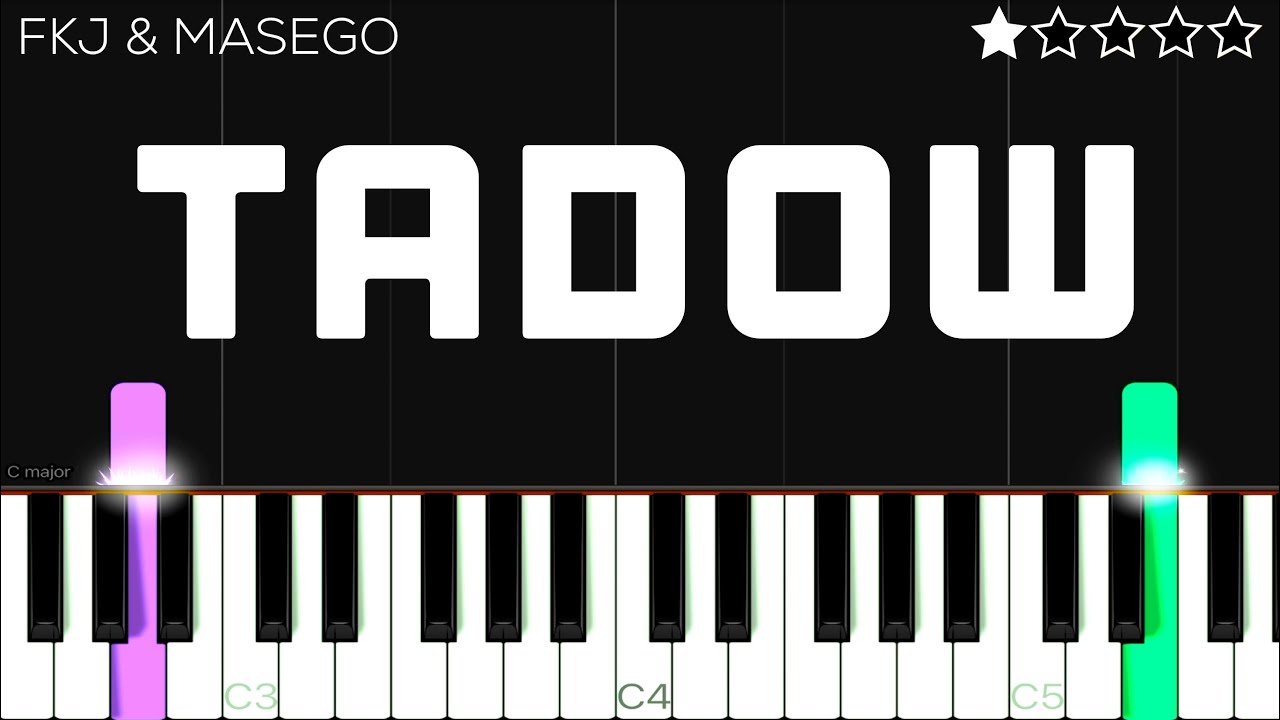 FKJ & Masego - Tadow | EASY Piano Tutorial - YouTube
