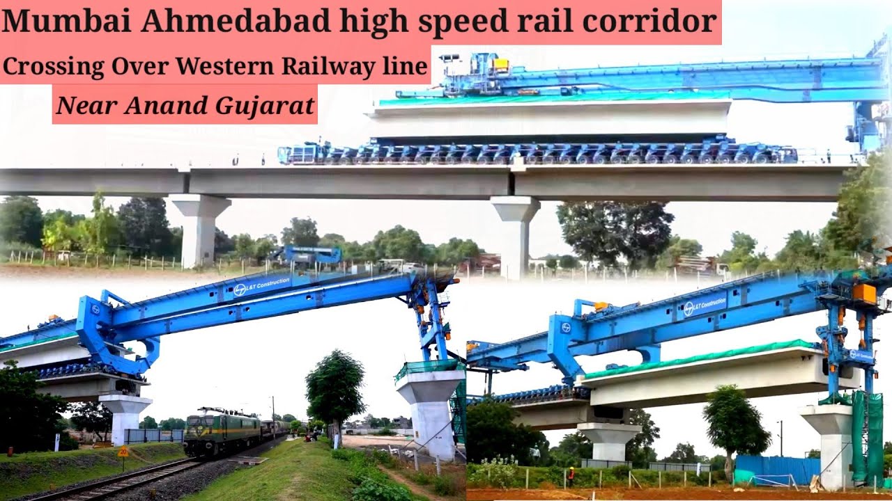 Mumbai Ahmedabad bullet train Anand ground report crossing over western ...