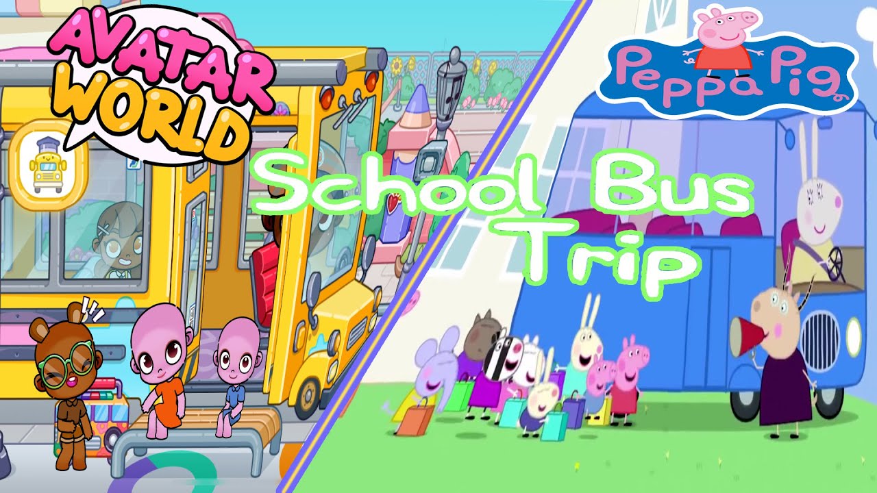 Peppa Pig in Avatar World | School Bus Trip | Hide and Seek | Avatar ...