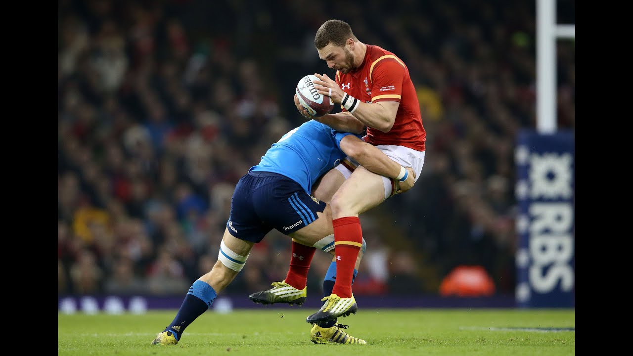 Perfect tackle by Minto on North | RBS 6 Nations - YouTube