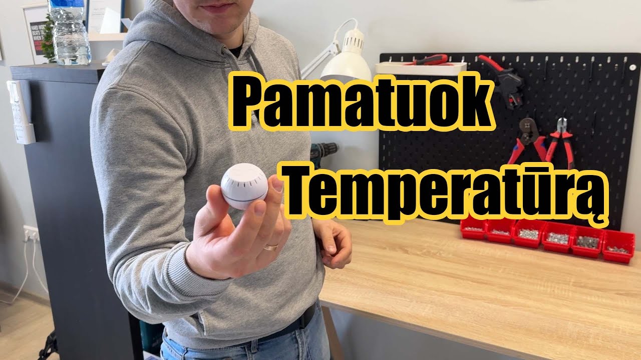 Išmanus Wi - Fi kambario temperatūros termometras. Eltis LT - YouTube