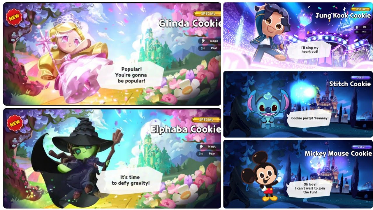 All CRK Collab Gacha Animation up to Glinda and Elphaba Cookie 😱 - YouTube