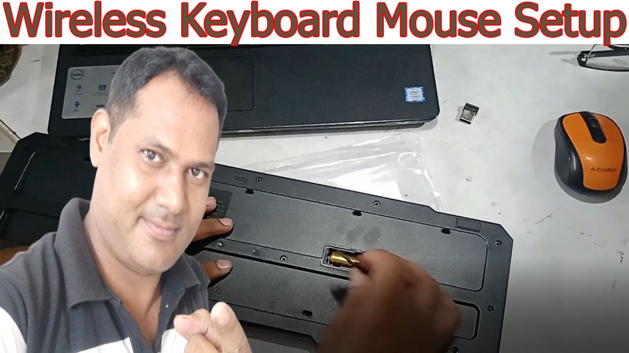 Wireless Keyboard and Mouse || How To setup Wireless Keyboard and Mouse ...