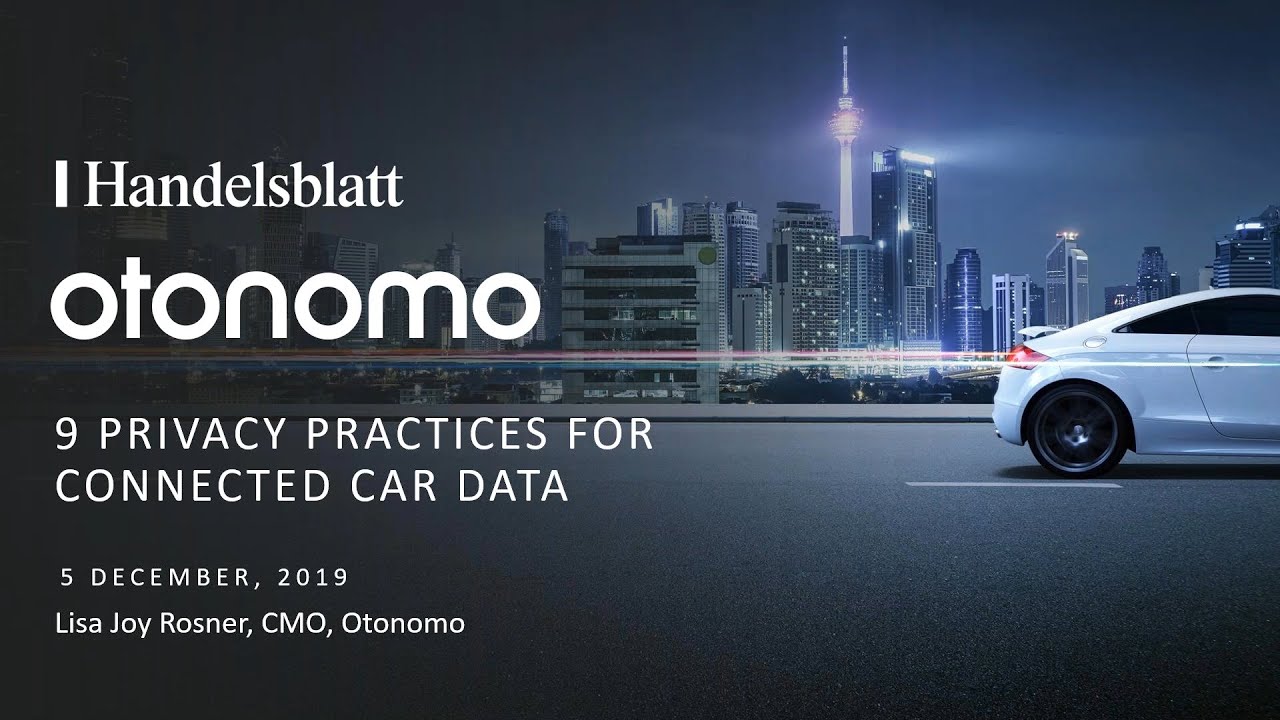 9 Privacy Practices for Connected Car Data - YouTube