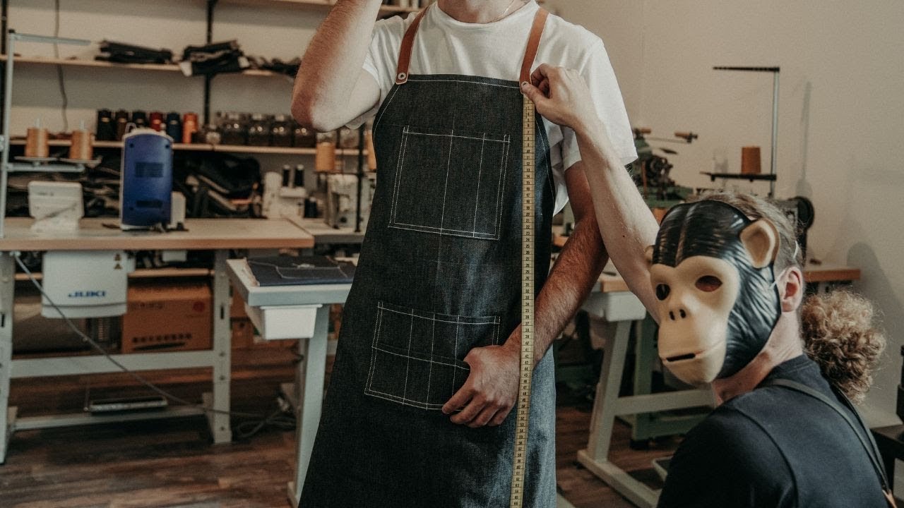 Modern Monkeys made new aprons for Barbers! MUST SEE! 🐵 - YouTube