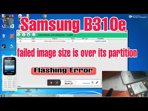 Samsung b310e Flashing Error Problem / fix flash error / fix failed image size is over its partition