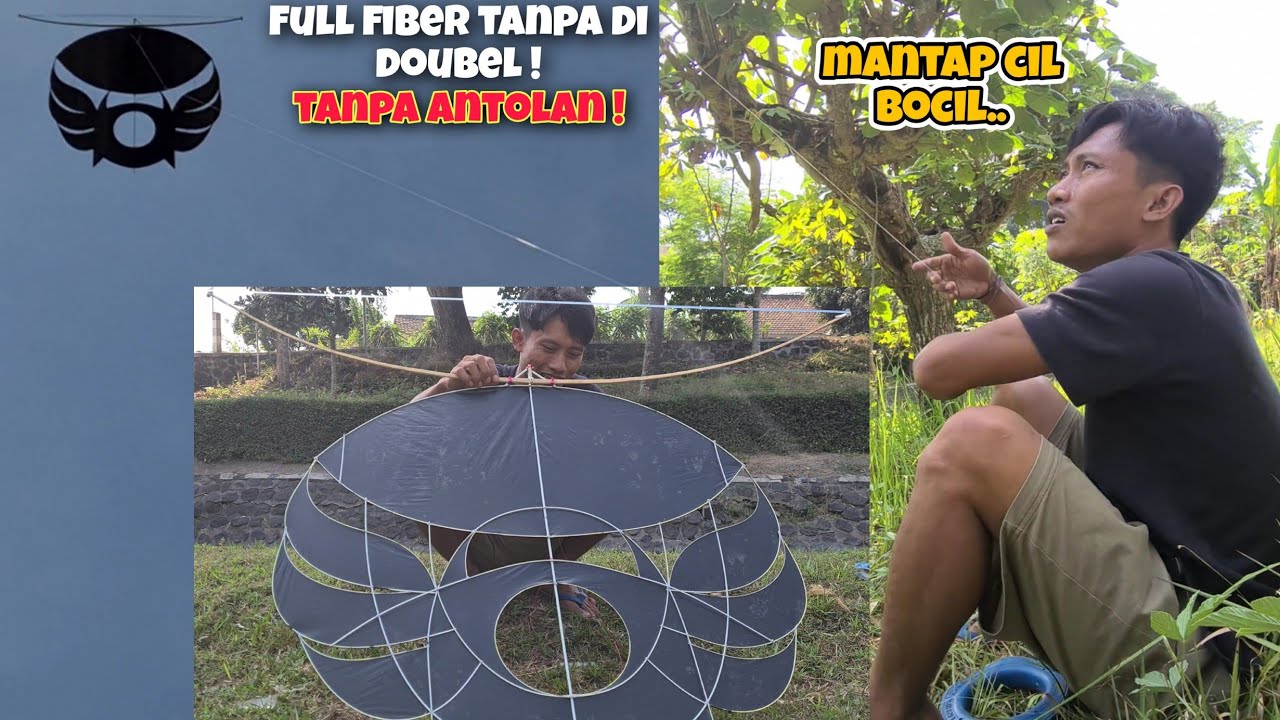 Test Terbang Layangan Gapangan Ram raman Turbo Full Kerangka pakai ...