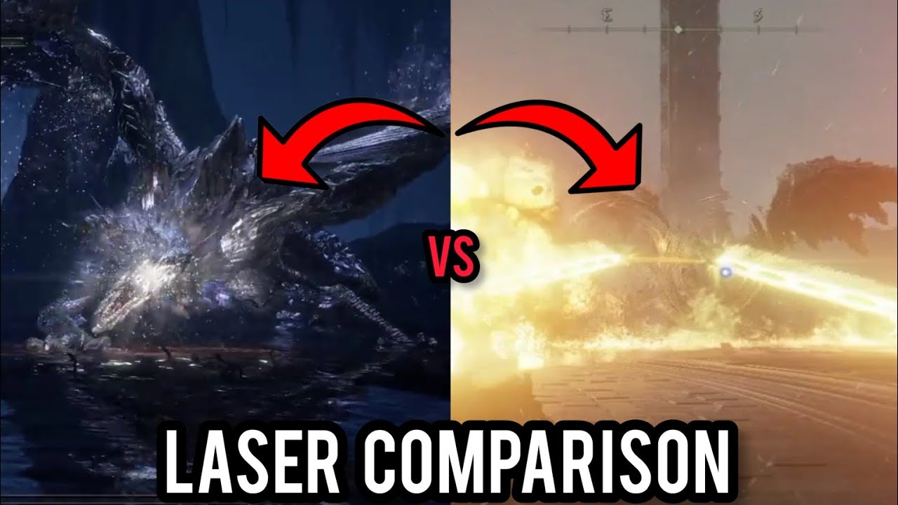 midir laser beam vs dragonlord placidusax laser beam ( which one is ...