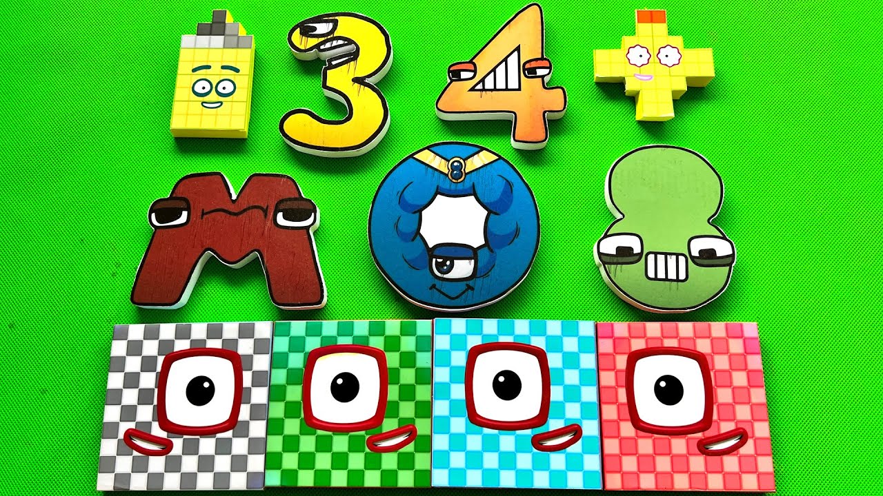 Cleaning Alphabet Lore & Numberblocks 559 Colors Asmr! Satisfying Video ...