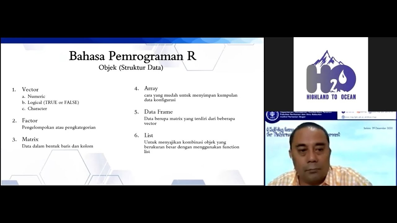 A Half Day Course on R Program: Bahasa Pemrogaman R (Agus Alim Hakim, M ...