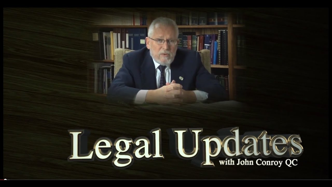 Legal Update With John Conroy Aug 2014 - YouTube