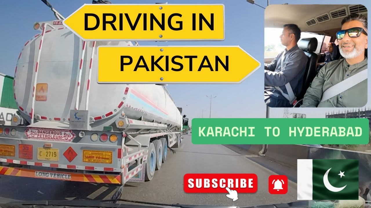 Driving in Pakistan 🇵🇰 - Karachi to Hyderabad Drive | Real Highway ...
