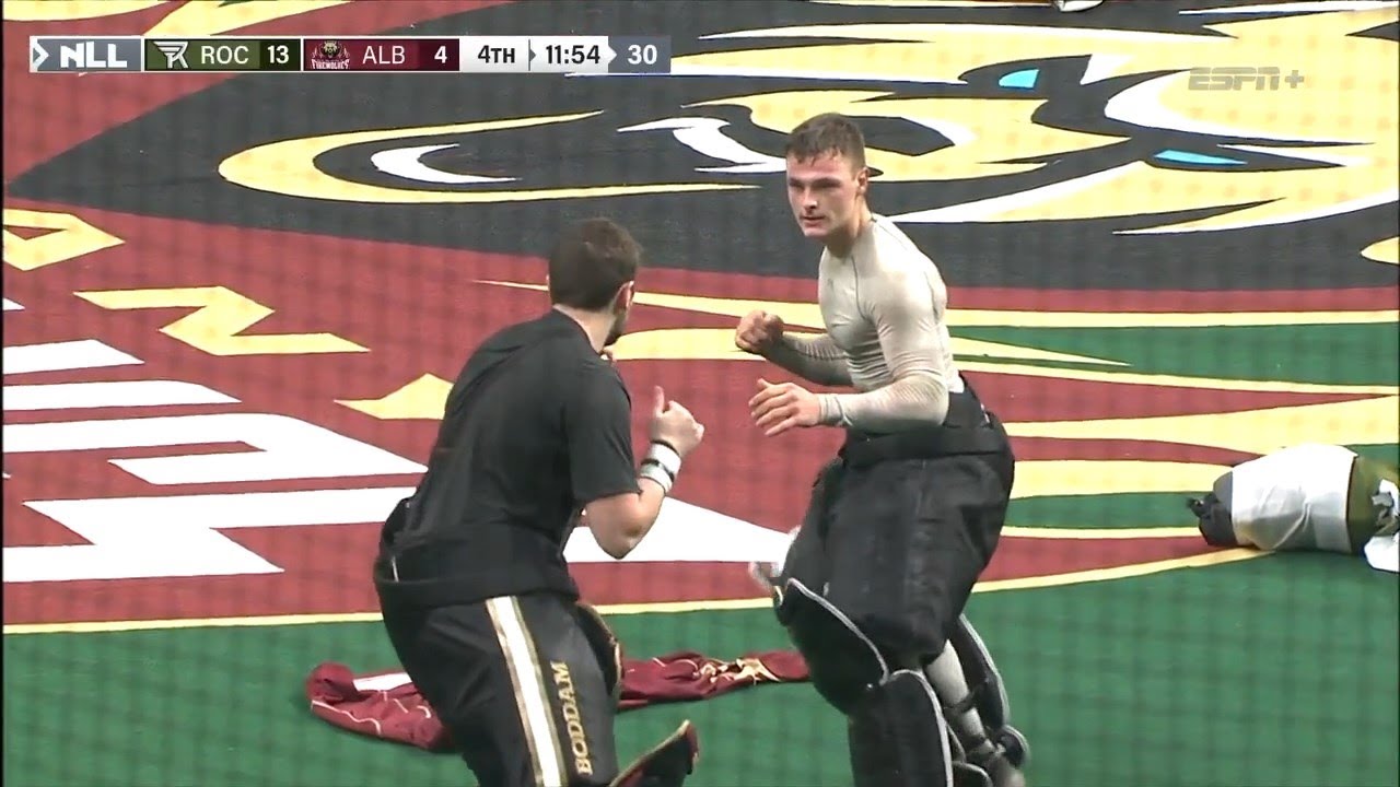 NLL Goalie Fight - Rochester Knighthawks vs Albany Firewolves ...