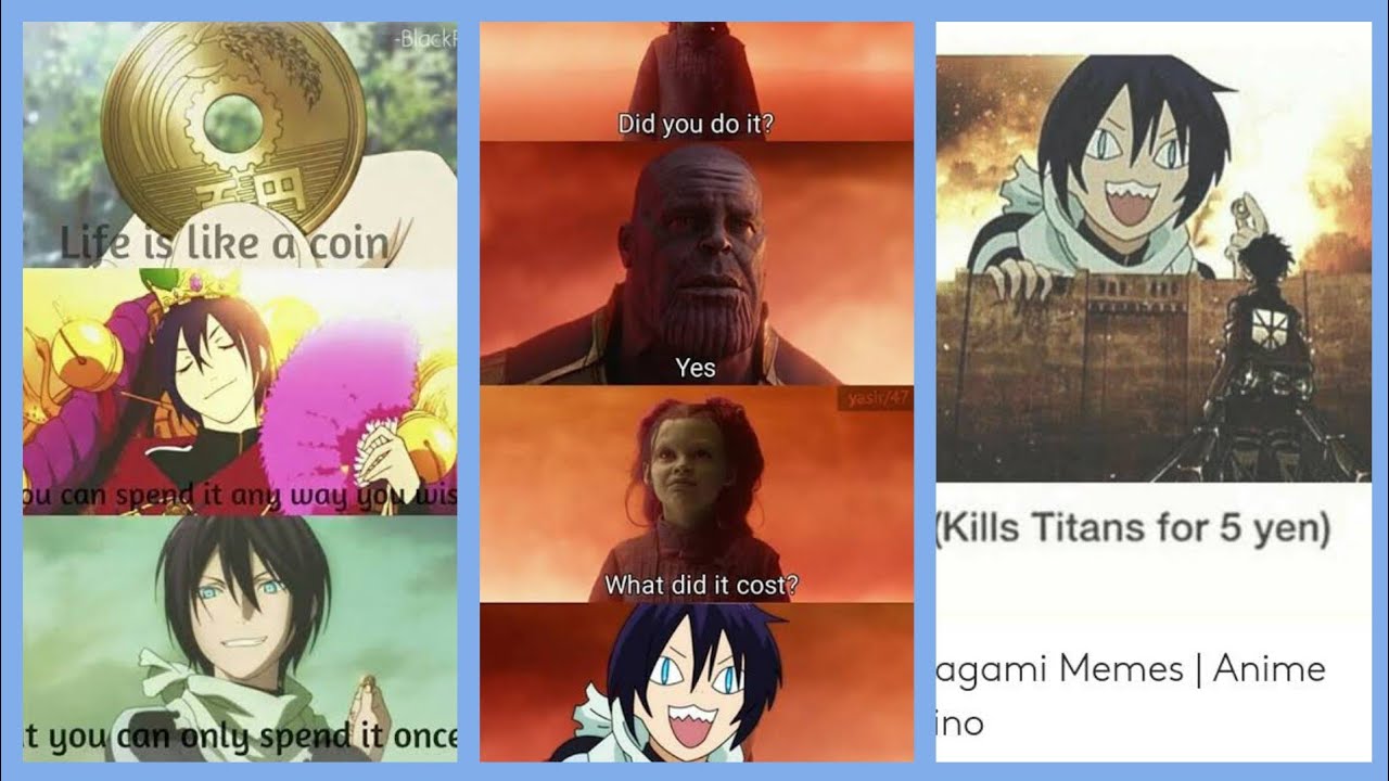 Noragami memes that only true fans will understand - YouTube