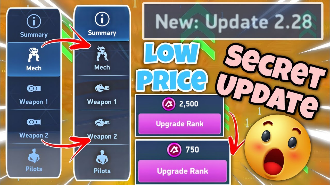 New Update 2.28 Mech Arena | Mech Logo Change | M.D And Shadow Price ...