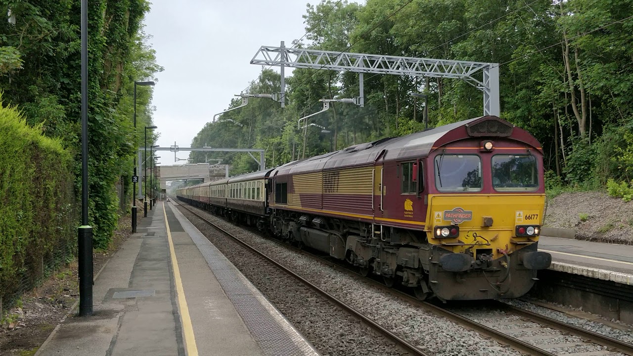 Class 66 66177 pulling The Peak District Explorer railtour - YouTube