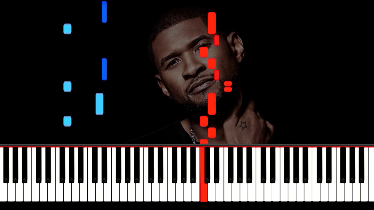 Usher Yeah piano synthesia - YouTube