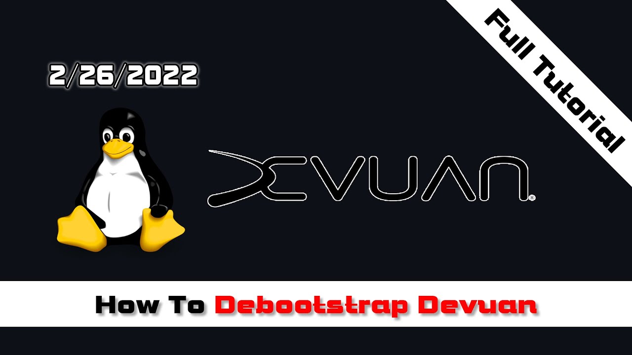 How To Debootstap Install Devuan - YouTube