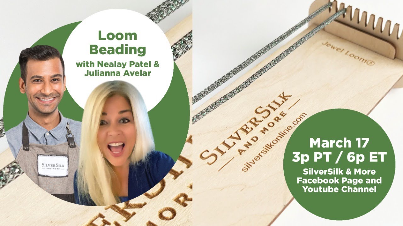 How to Warp, Weave and Finish SilverSilk Chain on a Loom - YouTube