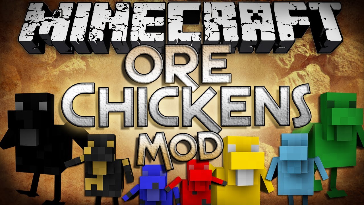 Minecraft Mod Showcase: Ore Chickens Mod - Chickens That Drop Ores ...