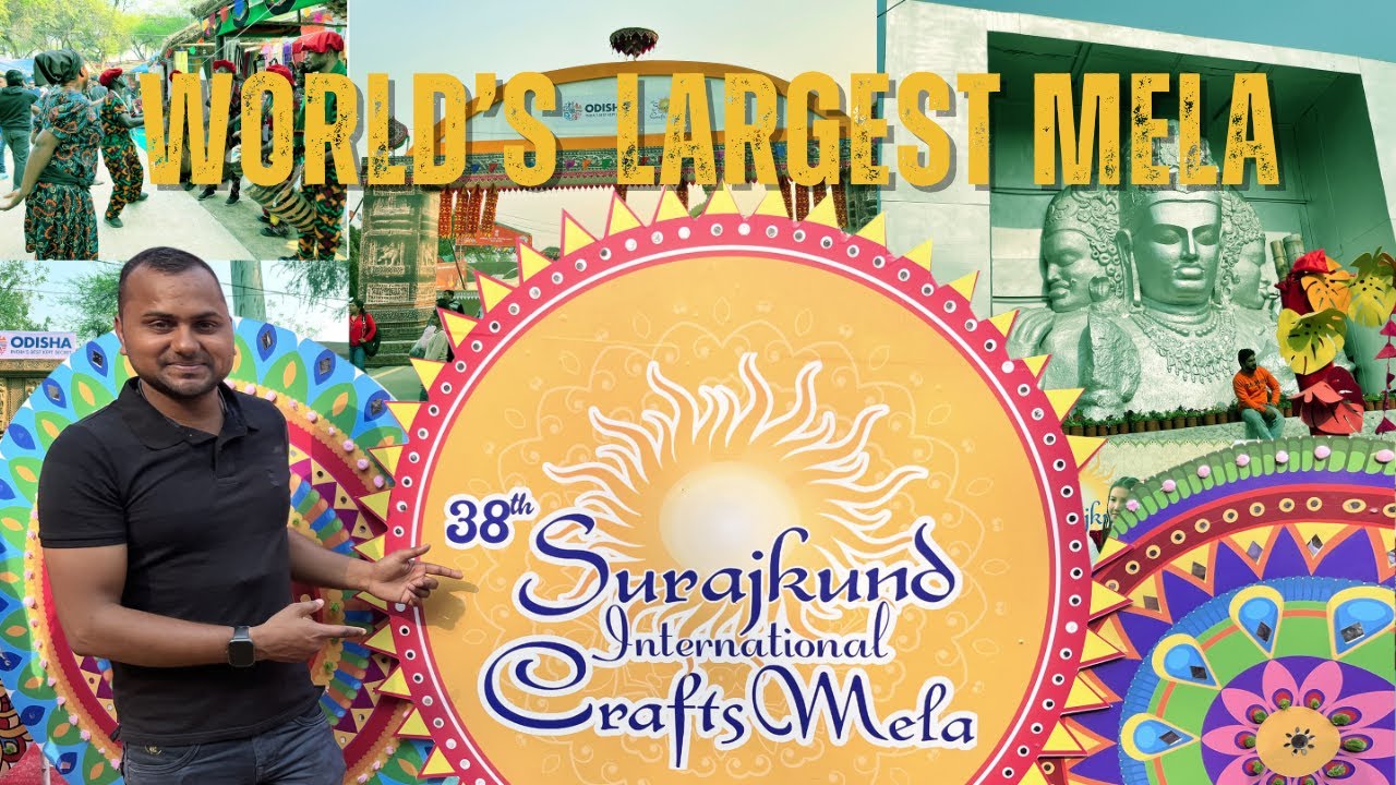 Surajkund international craft mela 2025 | Mela full tour | Faridabad ...