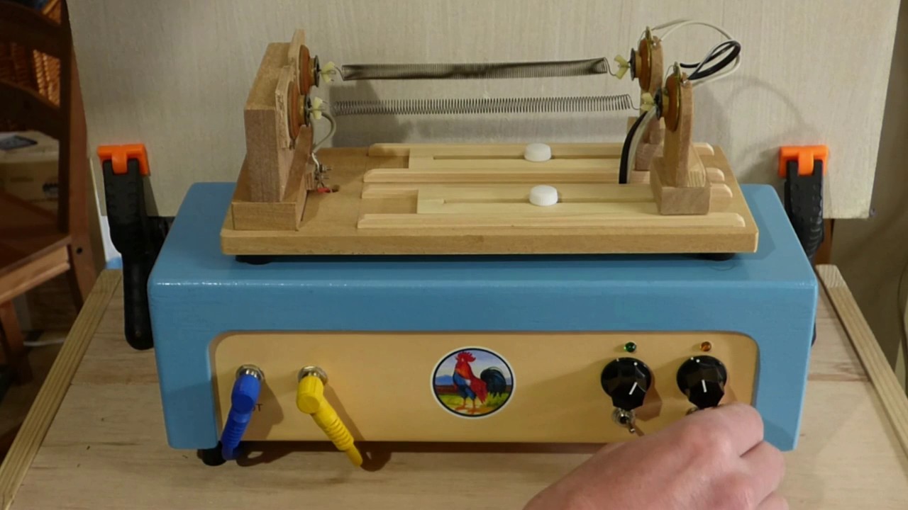 Not very good homemade plate & spring reverbs - YouTube