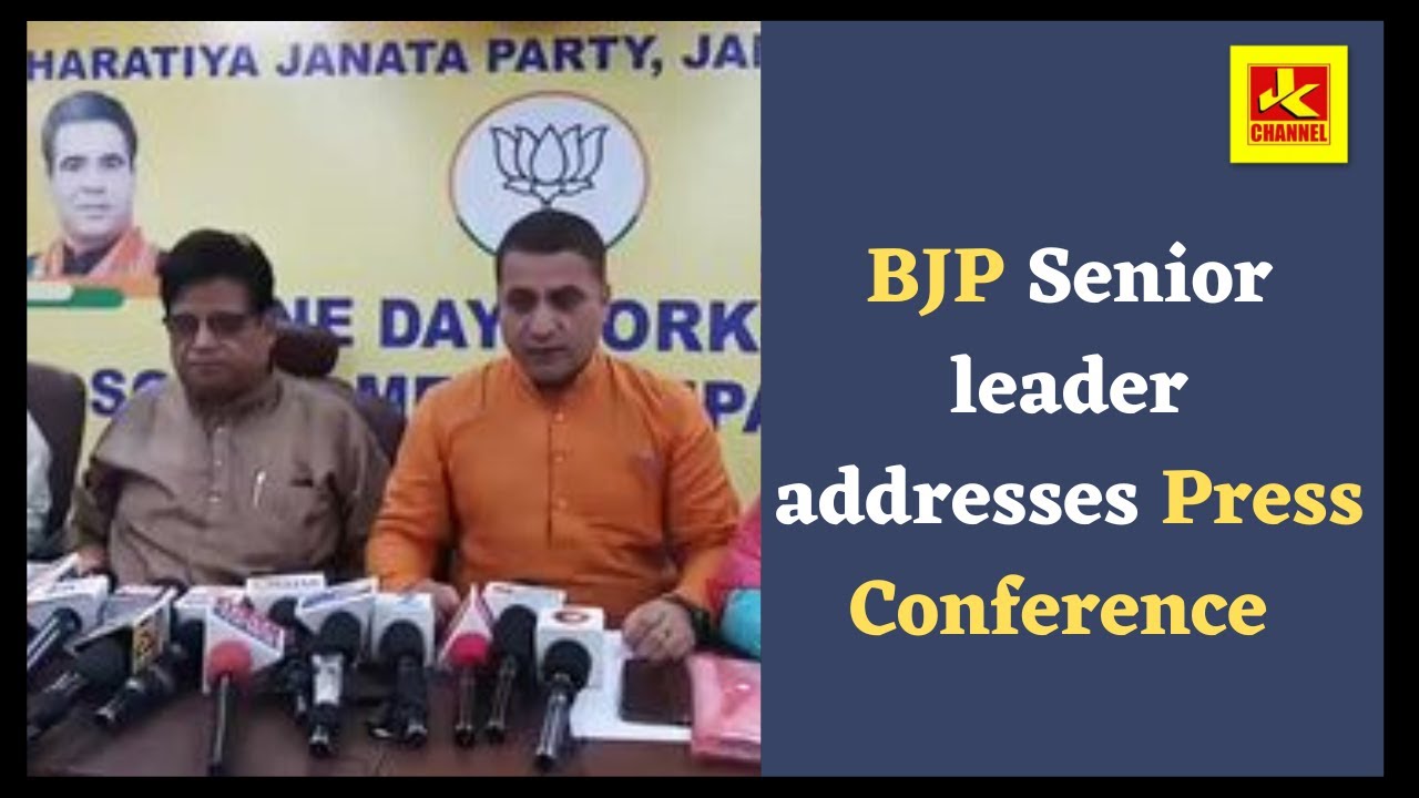 BJP Senior leader Adv. Chander Mohan Sharma Press Conference at party ...