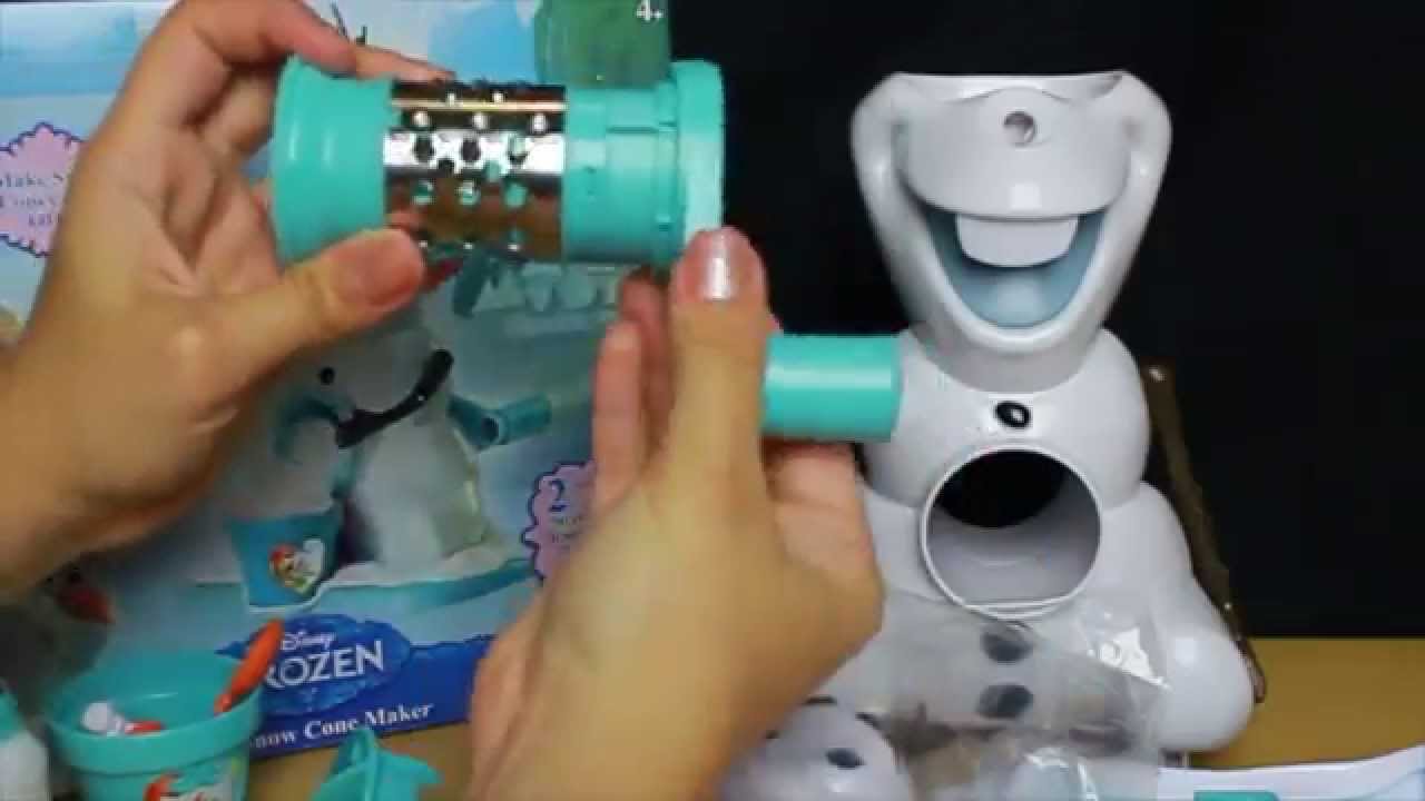 OLAF DISNEY FROZEN Snow Cone Maker Maquina OLAF de fazer sorvete de ...