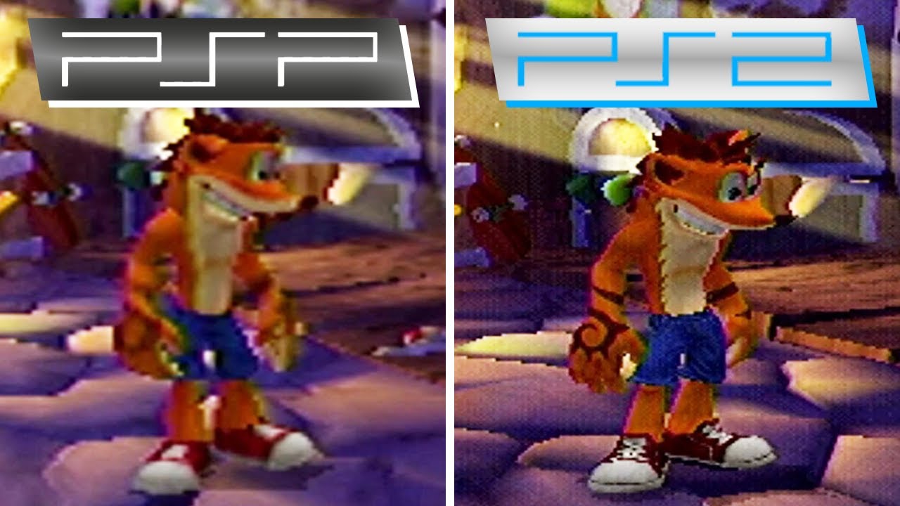 PSP vs PS2 Face-Off | Crash Mind over Mutant (2008) Which One is the ...