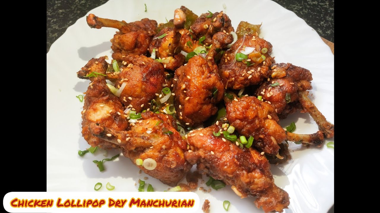 Chicken Lollipop Dry Manchurian | Chicken Lollipop Recipe | Hot and ...