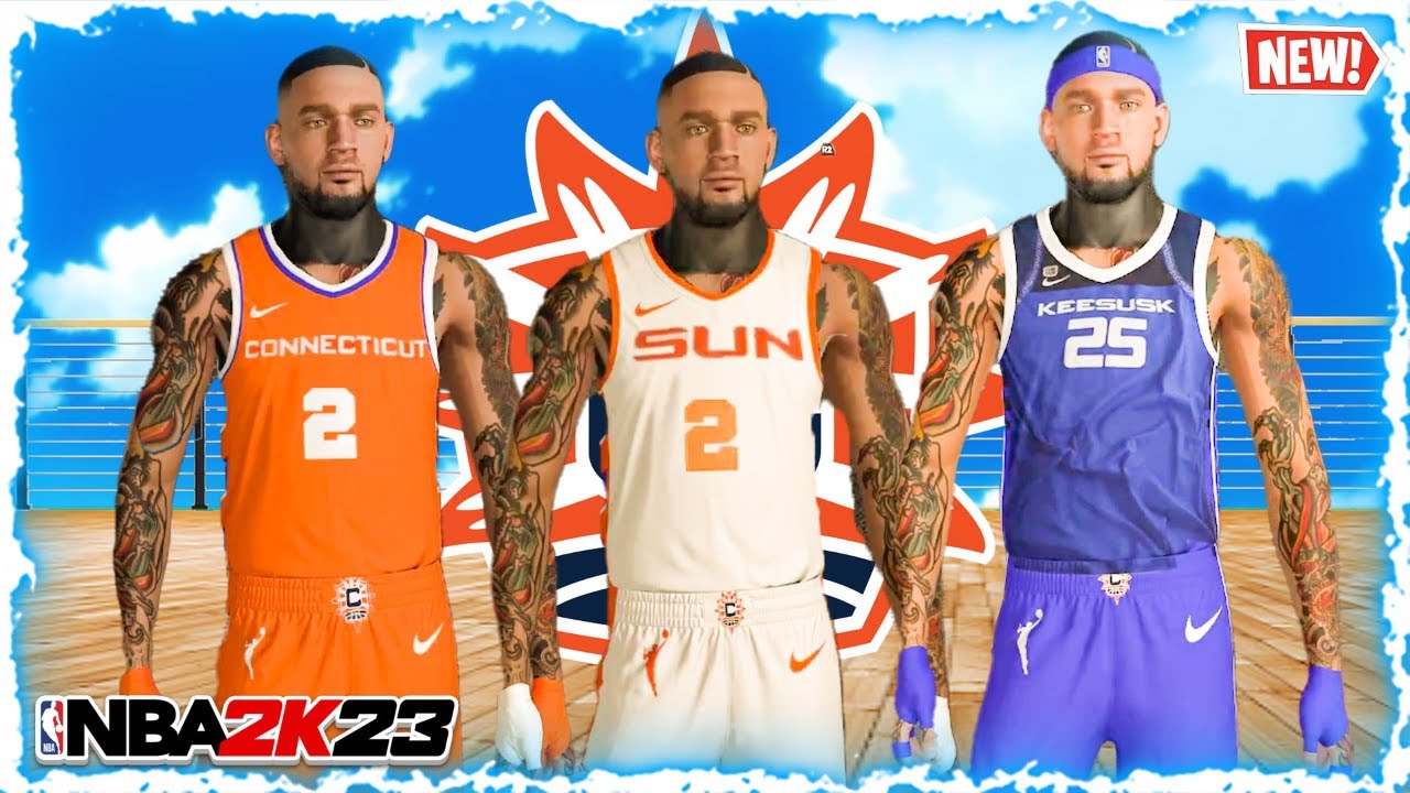 Connecticut Sun Jersey Creation For Pro Am | NBA 2K23 NEXT GEN PS5 ...